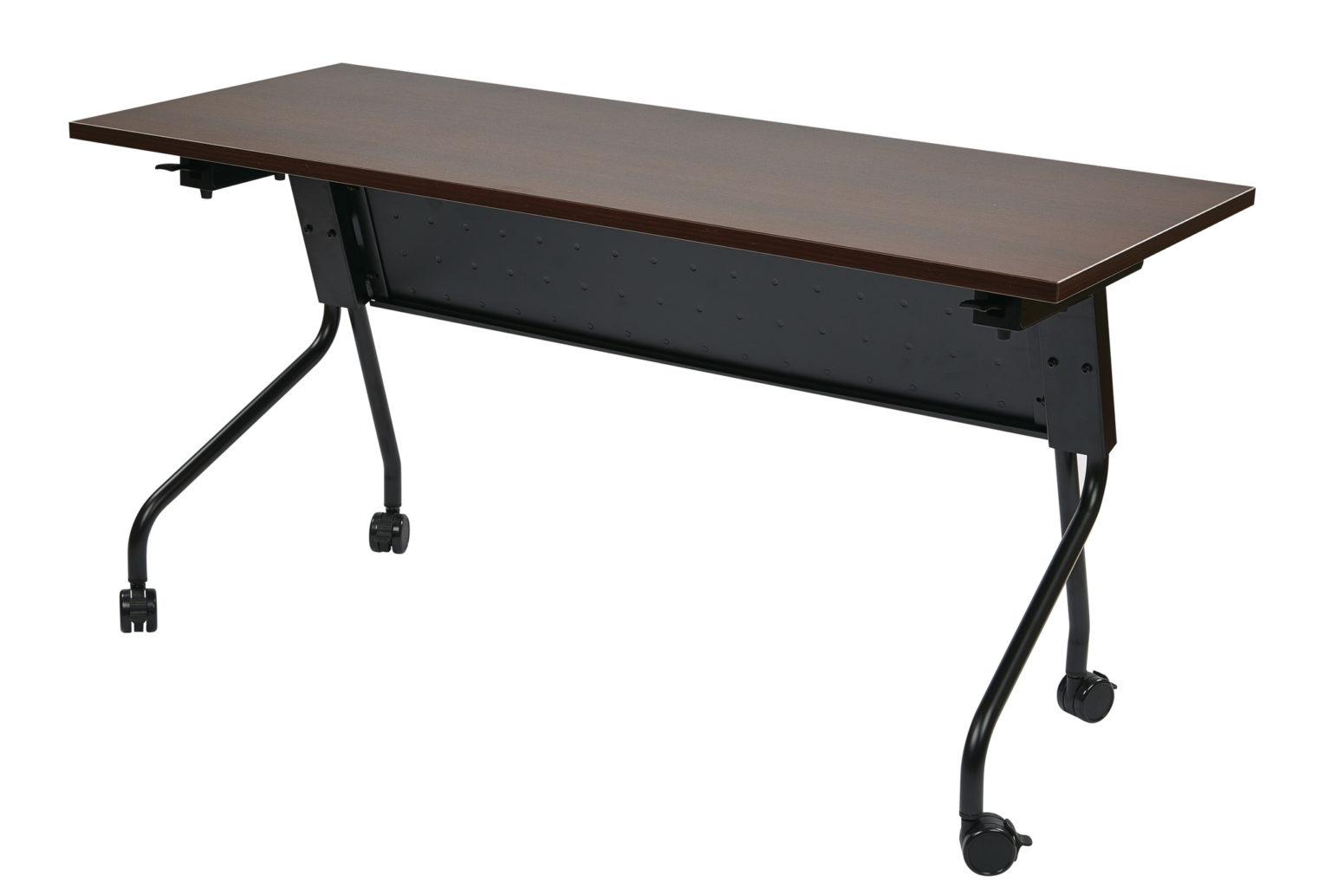 OfficeStar Folding/Nesting Training Table - Black Frame - 60" - WorkSmart